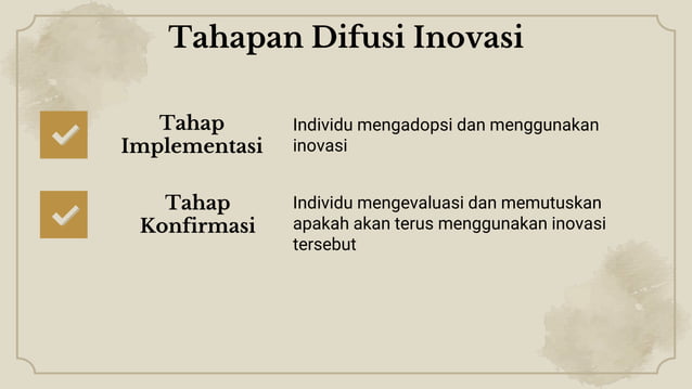 INOVASI DIFUSI dan ELEMEN ELEMENYA power point, ptt | PPTX