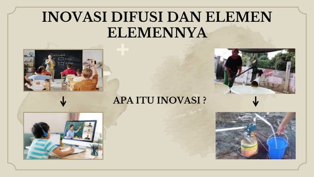 INOVASI DIFUSI dan ELEMEN ELEMENYA power point, ptt | PPTX