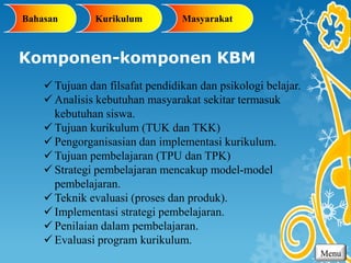 Inovasi Kurikulum KBK dan KBM | PPSX