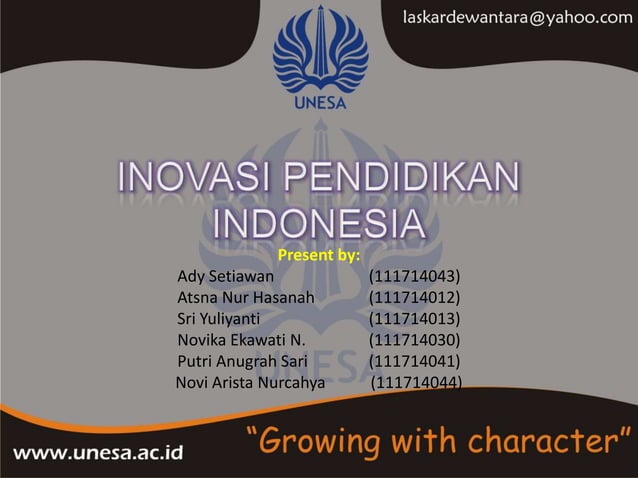 Inovasi pendidikan indonesia | PPTX