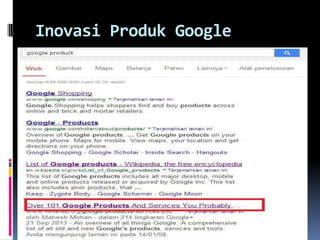 Inovasi Produk Google | PPTX