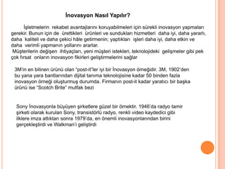 İnovasyon nedir.? | PPTX