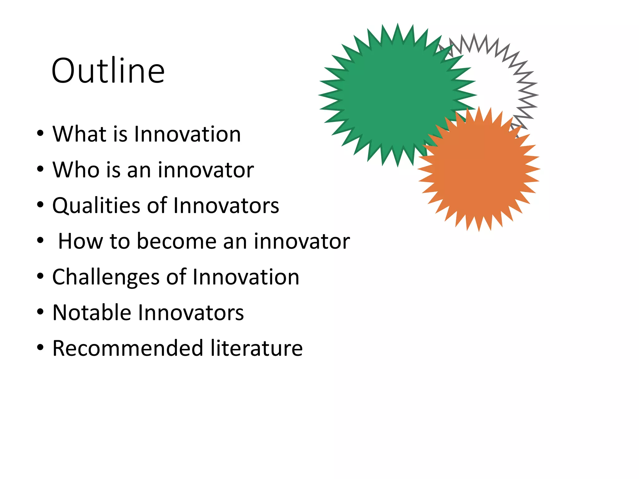 Innovation and Innovators | PPTX
