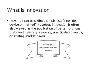 Innovation and Innovators | PPT | Free Download