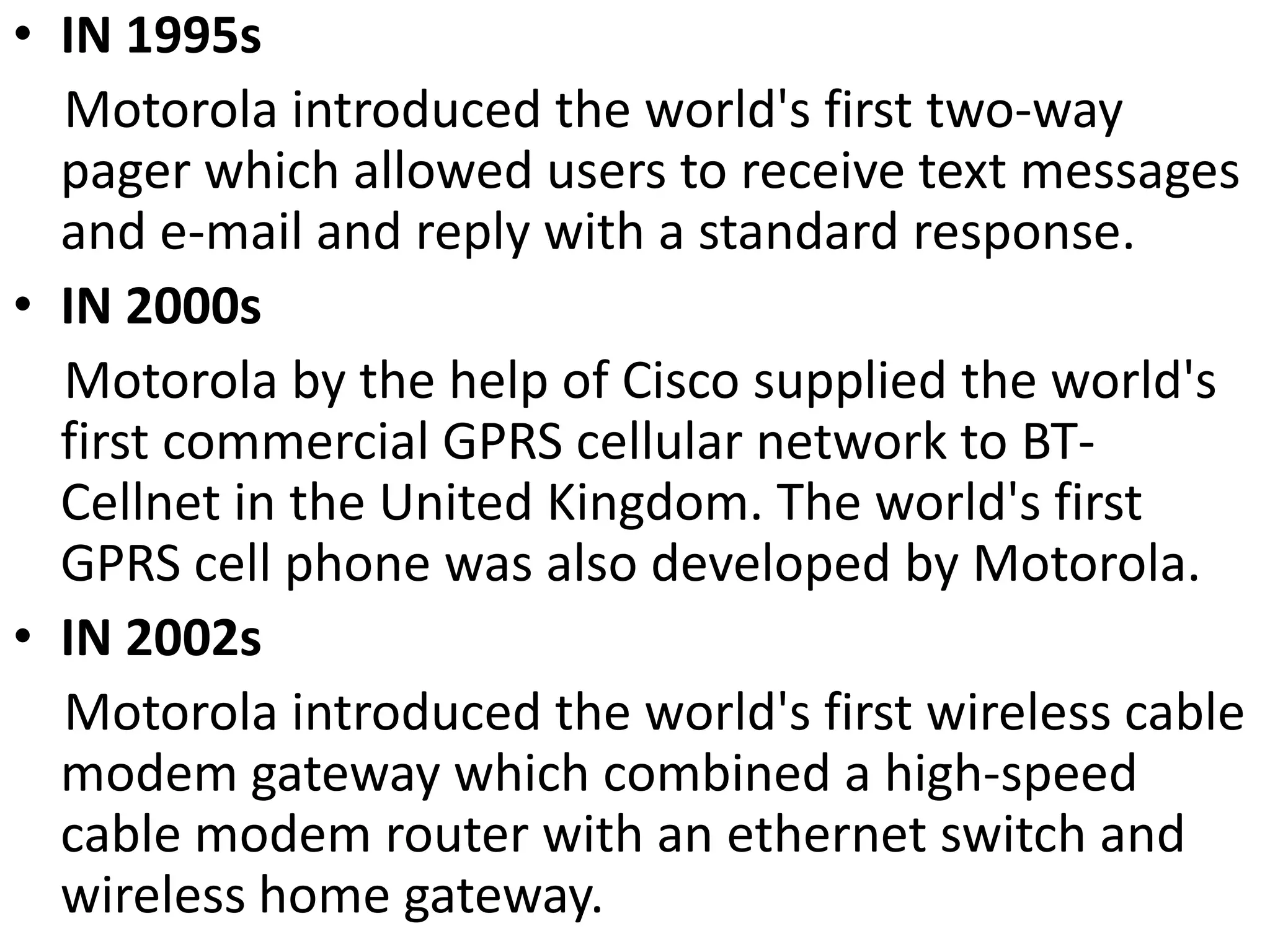 Inovation of motorola inc | PPTX