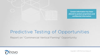 Predictive testing of opportunities example report | PDF | Agriculture ...