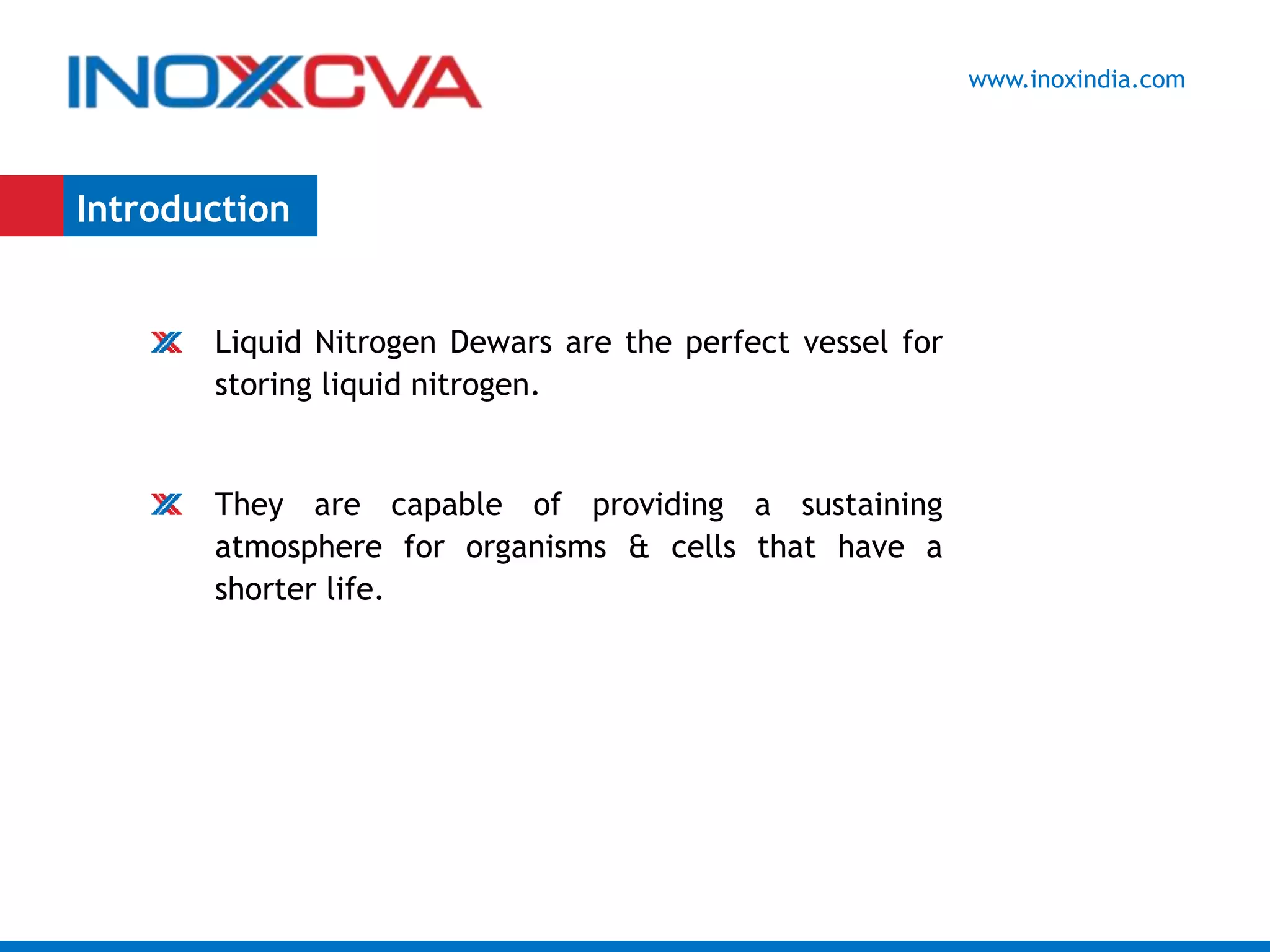 Safeguarding the properties of liquid nitrogen in Liquid Nitrogen ...