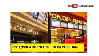 Inox PVR and Income from Popcorn | PPT