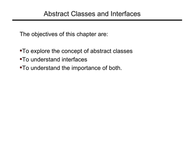 Abstract class | PPT