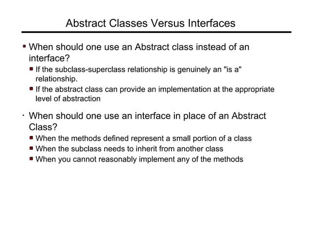Abstract class | PPT