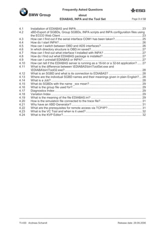 BMW INPA diagnostic interface FAQ | PDF