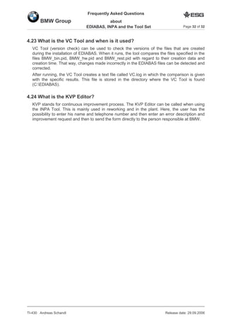 OBD365-FAQ BMW INPA, EDIABAS, and Tool set | PDF