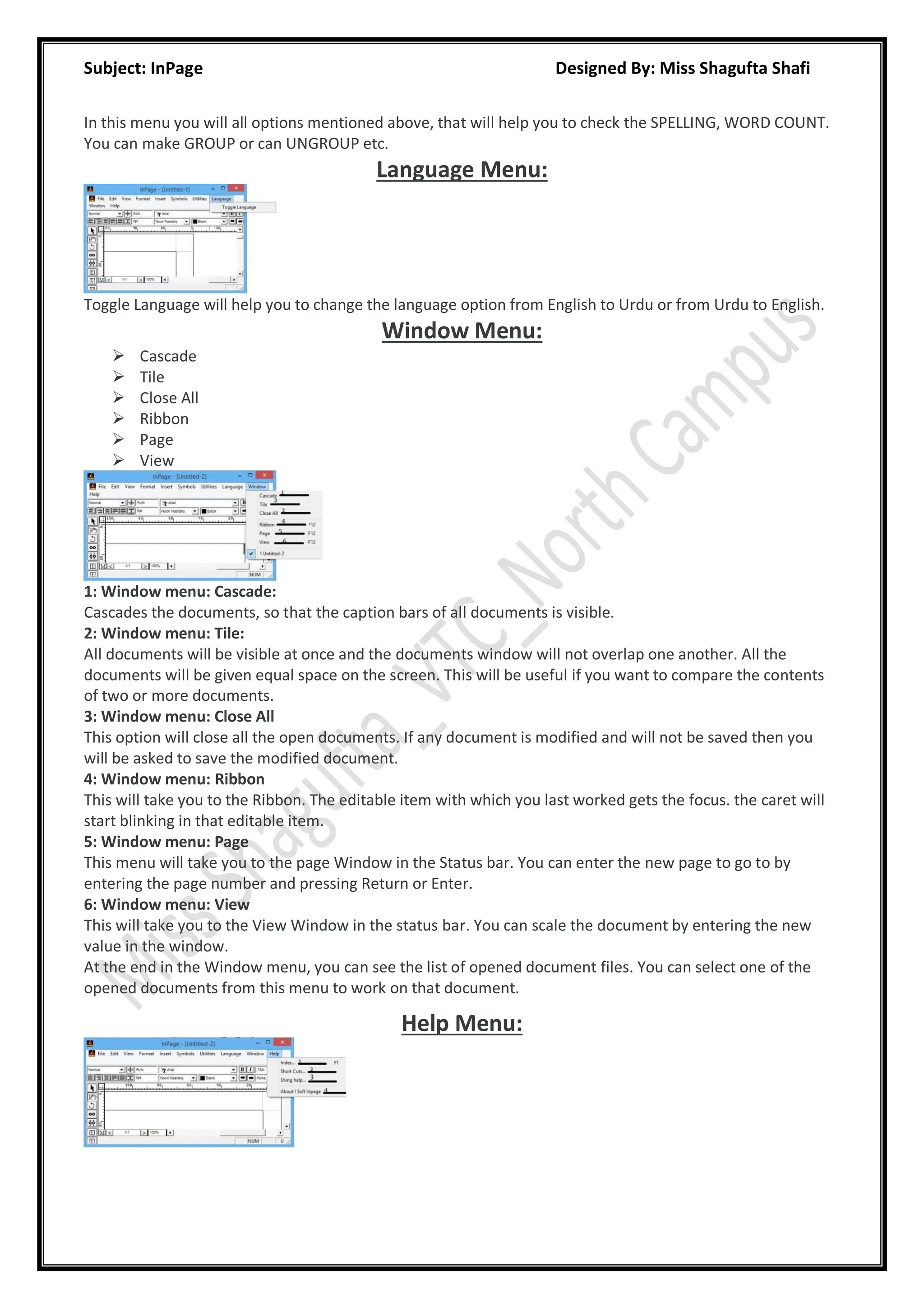 InPage Shortcut Keys & Concise Guide.pdf