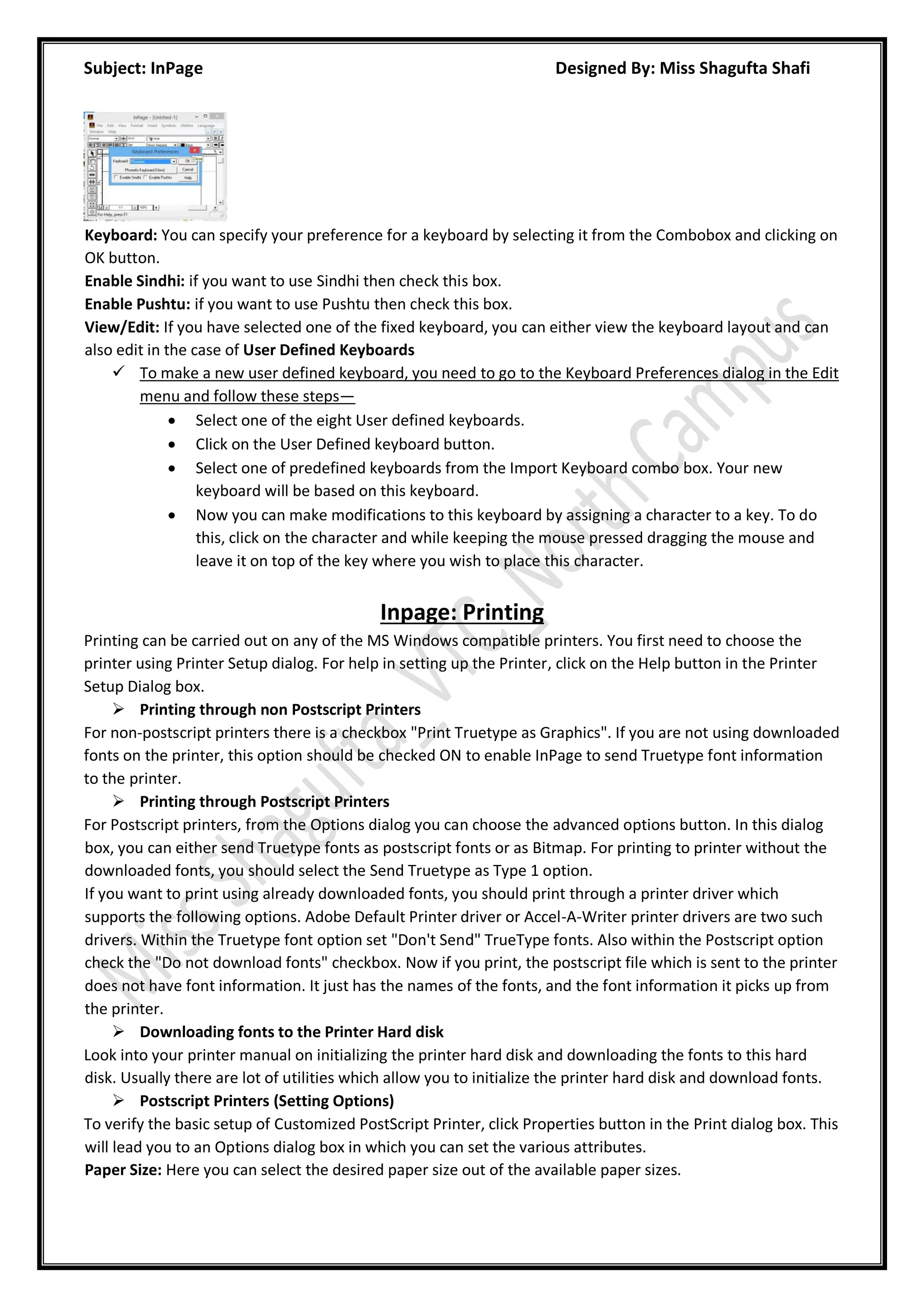 InPage Shortcut Keys & Concise Guide.pdf