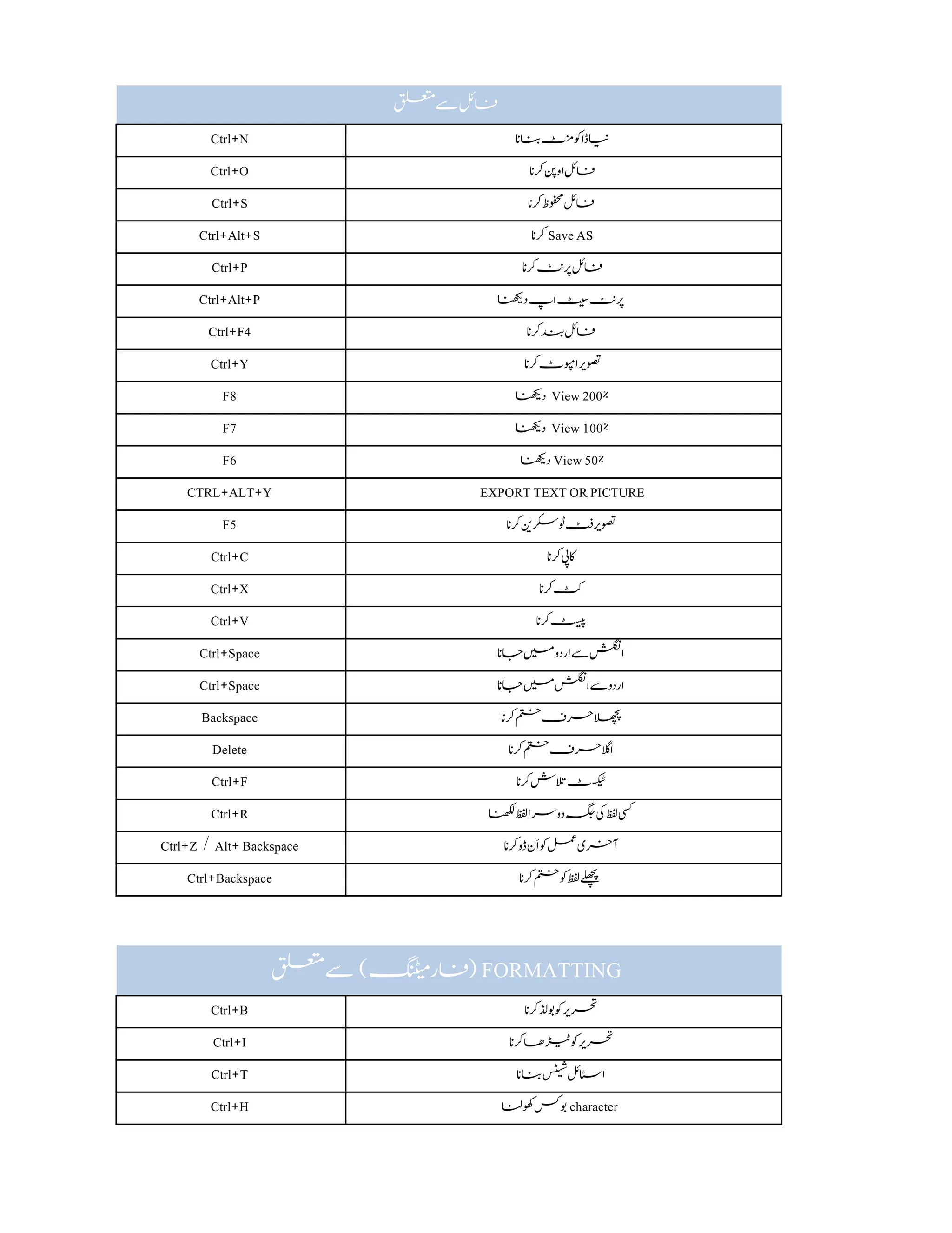 InPage Shortcut Keys & Concise Guide.pdf