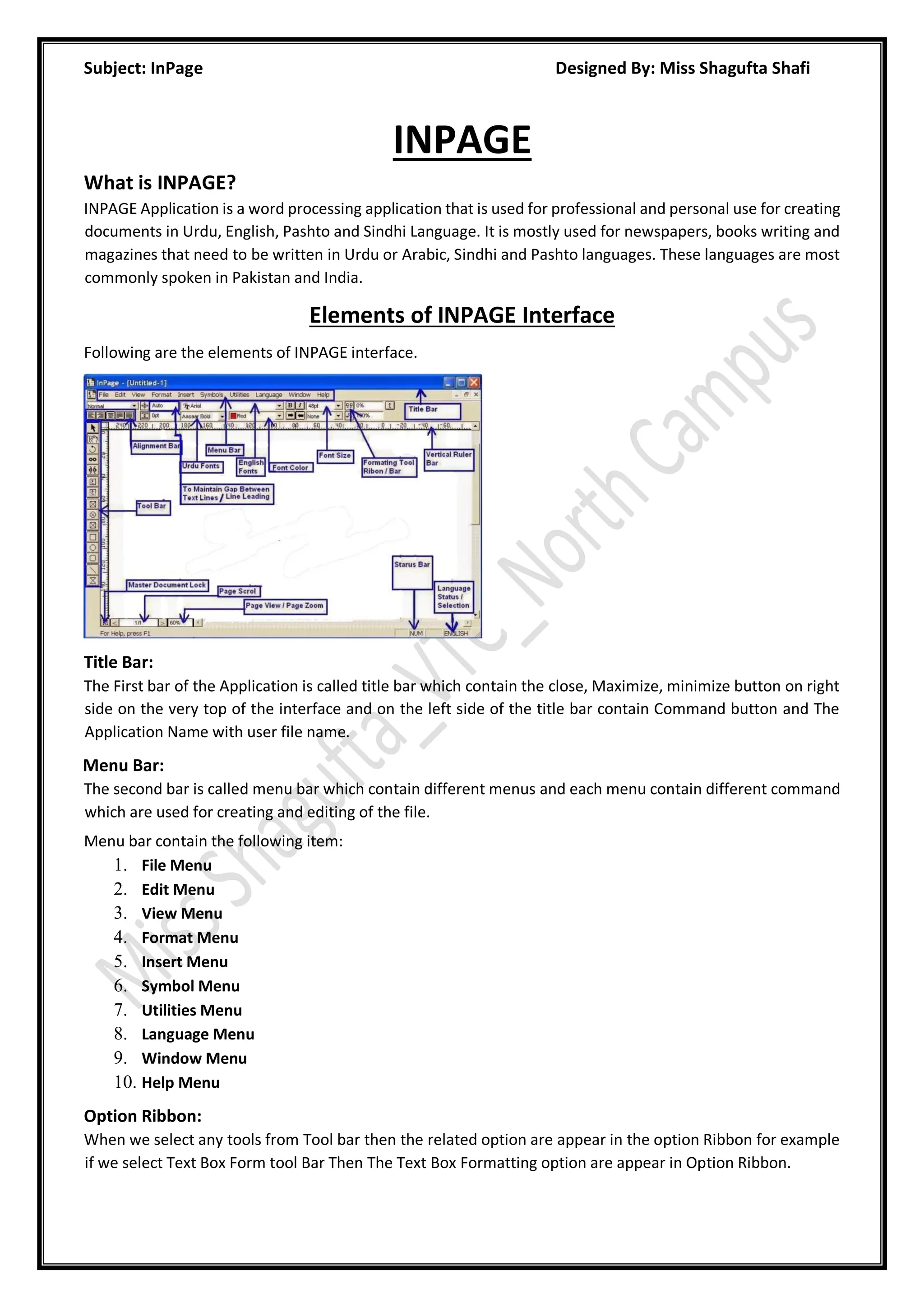 InPage Shortcut Keys & Concise Guide.pdf