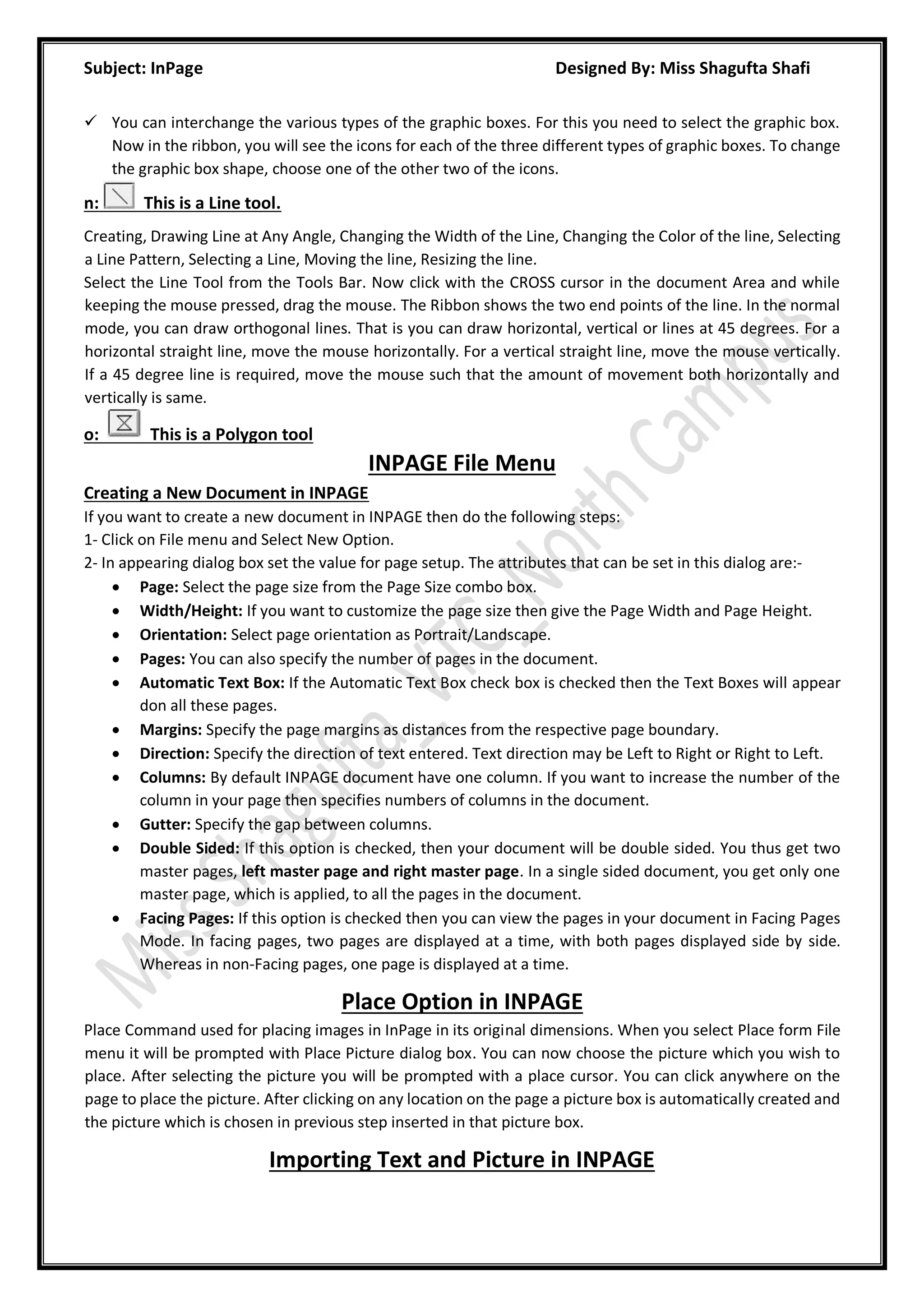InPage Shortcut Keys & Concise Guide.pdf