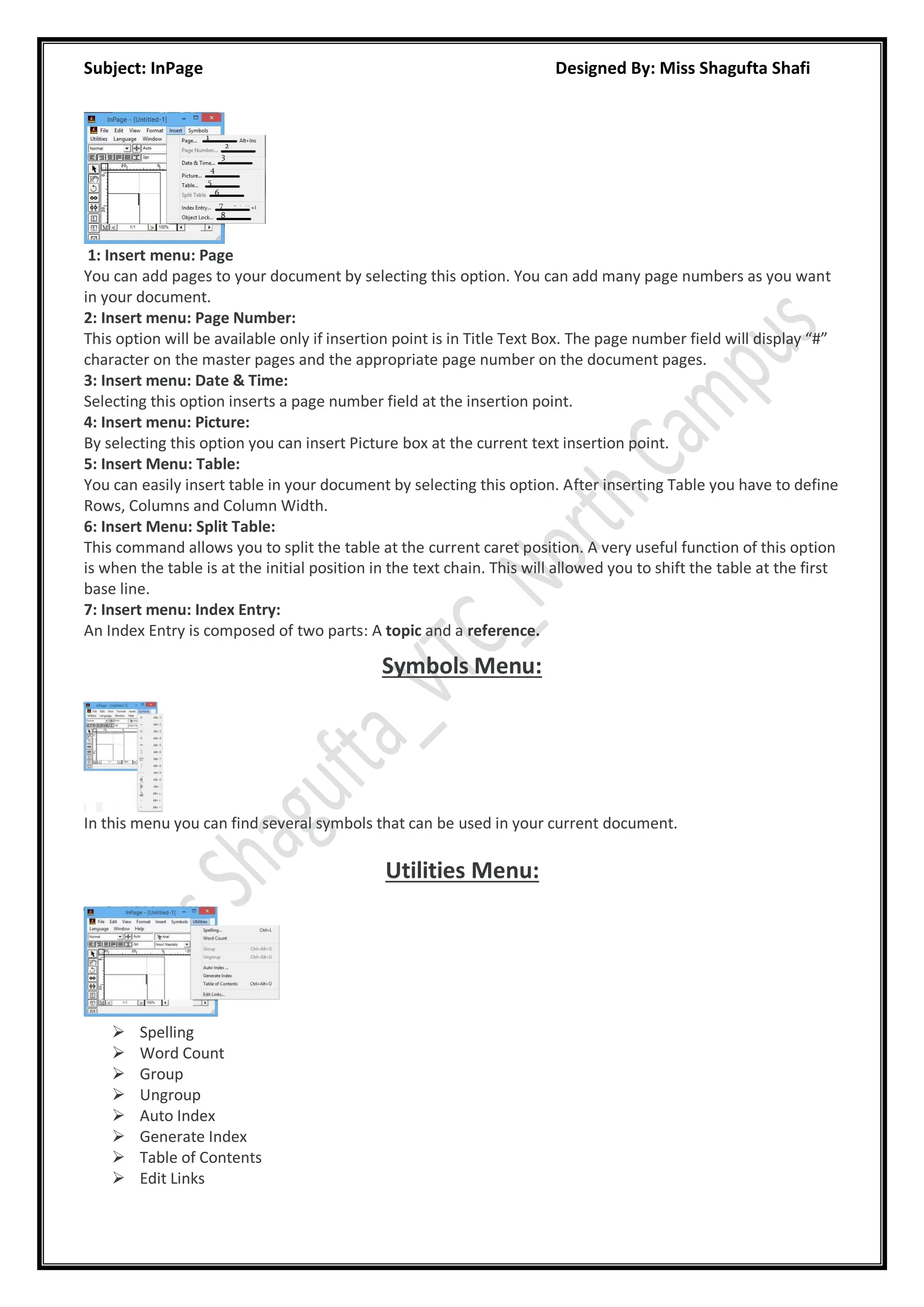 InPage Shortcut Keys & Concise Guide.pdf