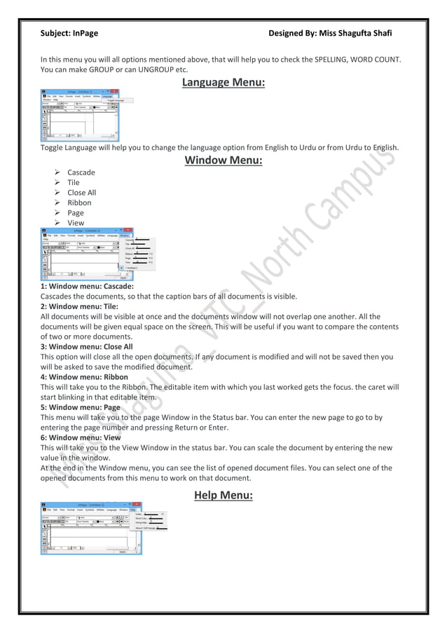 InPage Shortcut Keys & Concise Guide.pdf