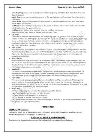 InPage Shortcut Keys & Concise Guide.pdf