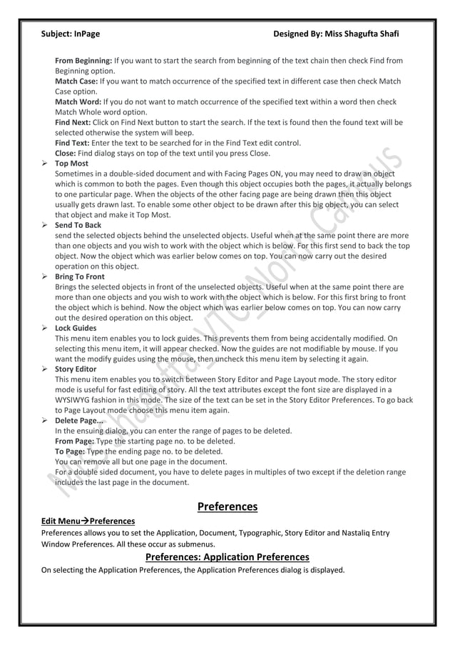 InPage Shortcut Keys & Concise Guide.pdf
