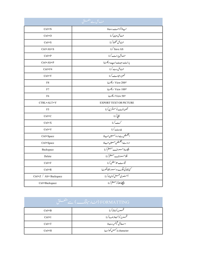 InPage Shortcut Keys & Concise Guide.pdf