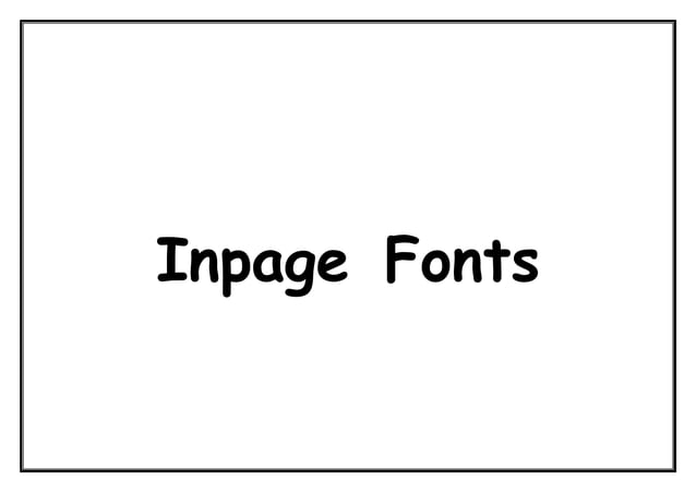 InPage Shortcut Keys & Concise Guide.pdf