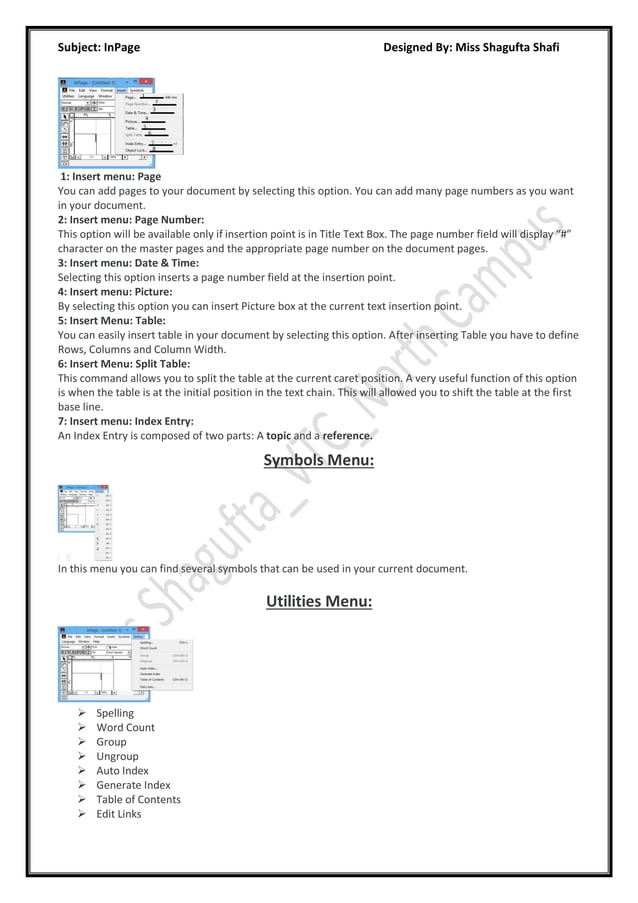 InPage Shortcut Keys & Concise Guide.pdf