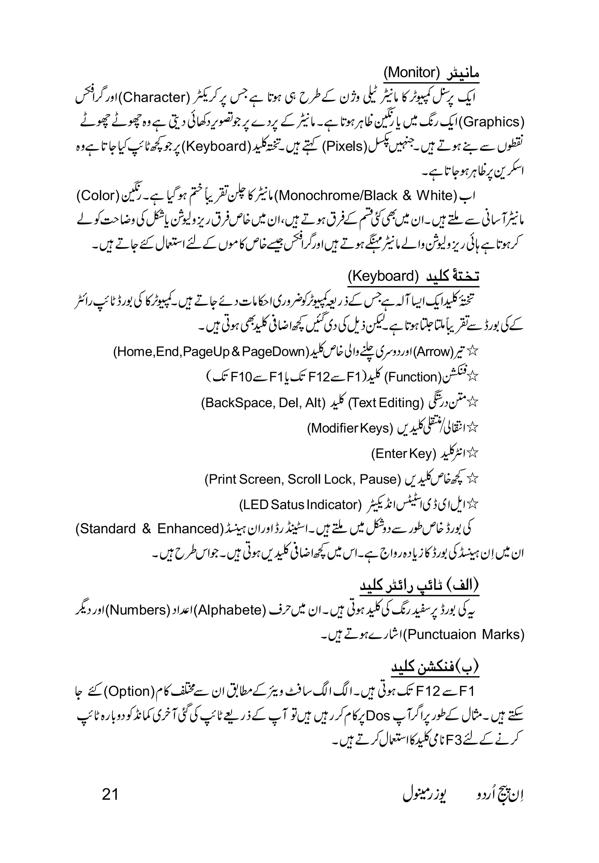 Inpage urdu tutorial | PDF