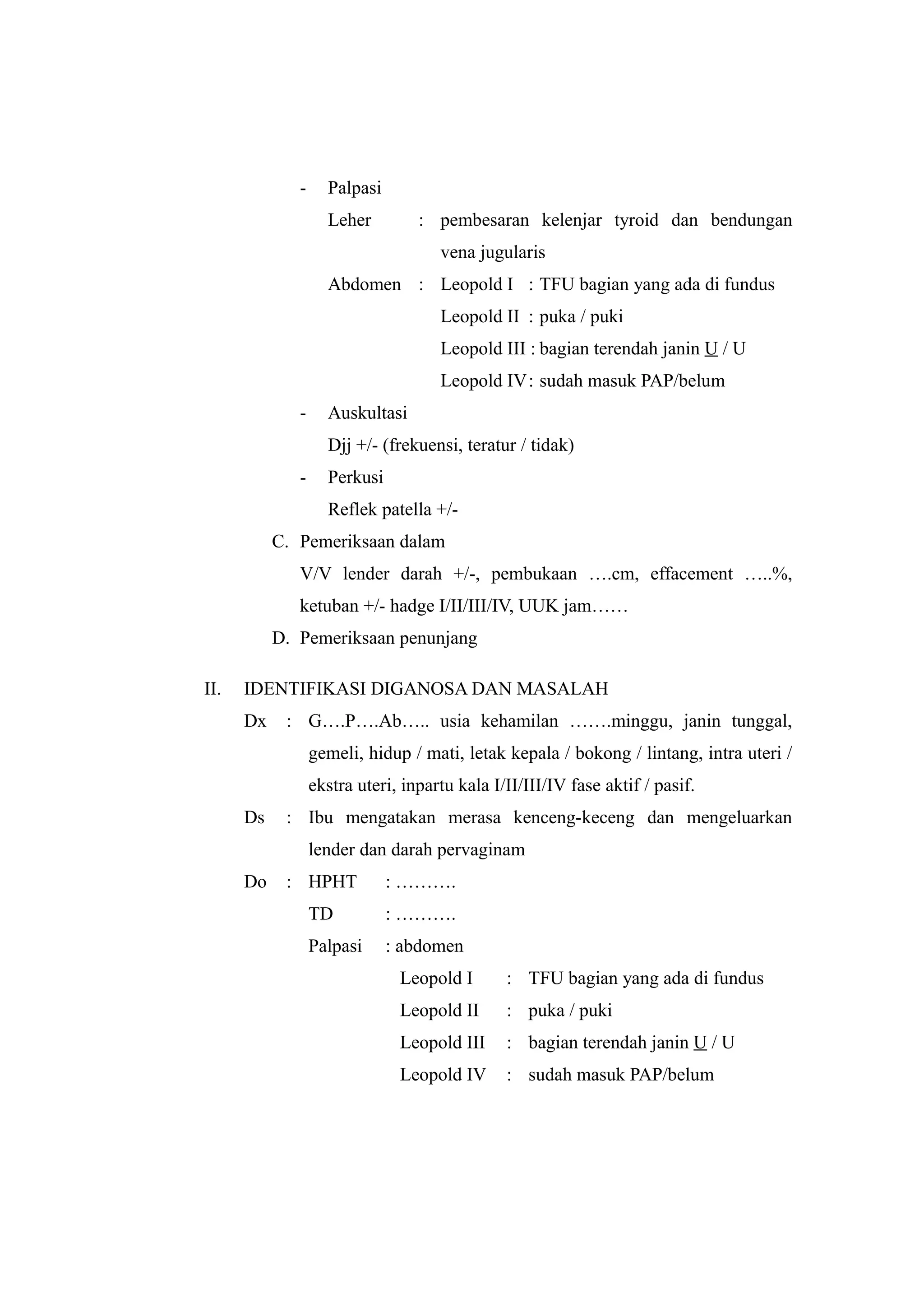 Inpartum kala 1 fase laten | RTF