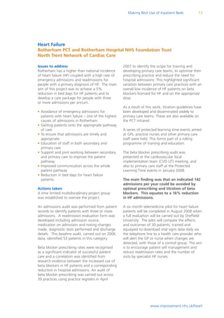 Making Best Use of Inpatient Beds Project - National Priority Projects ...