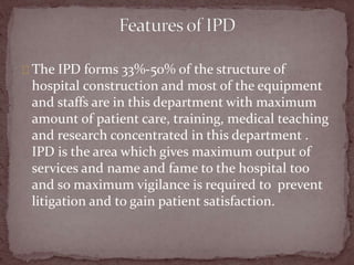 Inpatient Services- Introduction, Planning and Designing | PPTX