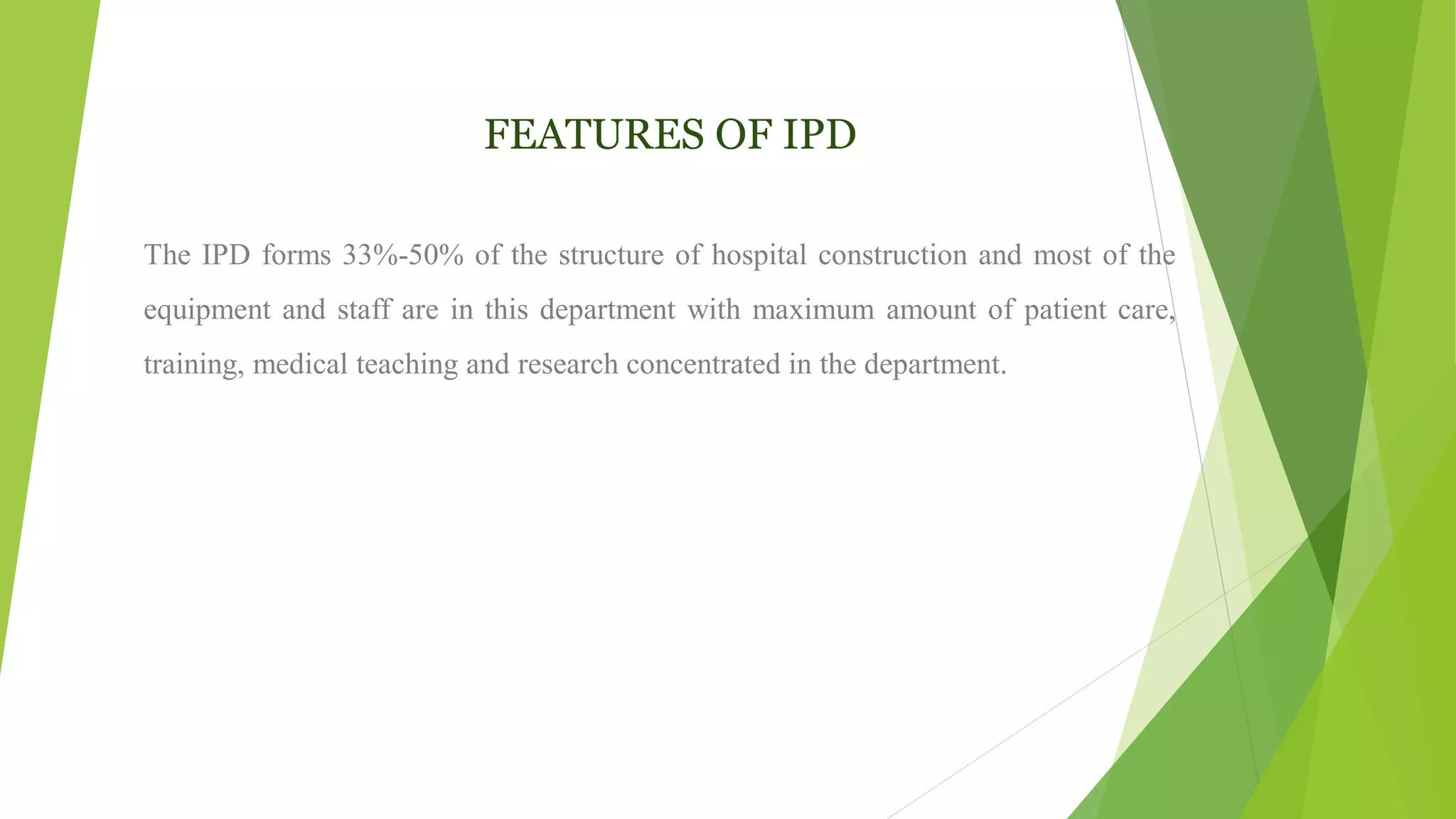 Inpatient dpt of Hospital (IPD) | PDF