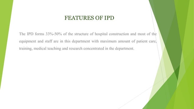 Inpatient dpt of Hospital (IPD) | PDF