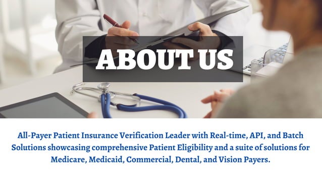 Batch Eligibility Verification - pVerify | PPT