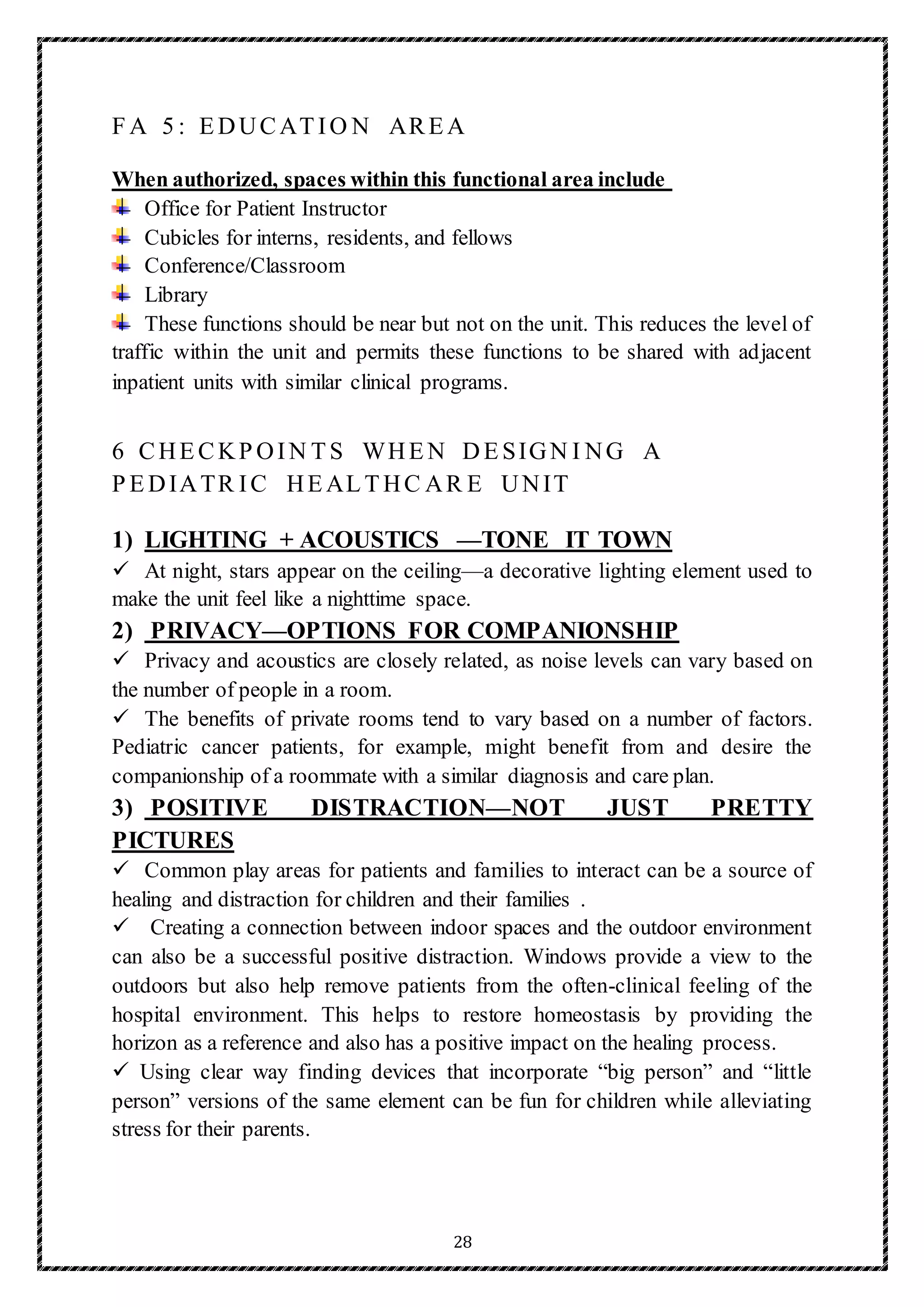 Inpatient units design (word) | DOCX | Healthcare Industry | Industries