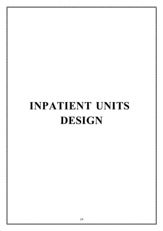 Inpatient units design (word) | DOCX | Healthcare Industry | Industries