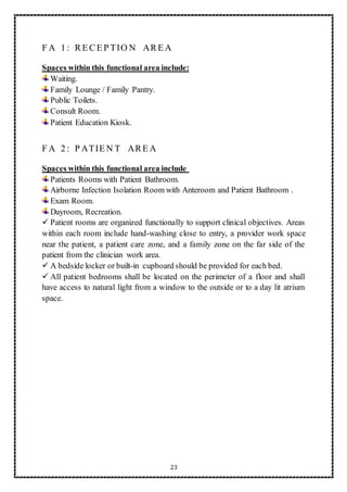 Inpatient units design (word) | DOCX | Healthcare Industry | Industries
