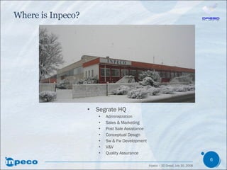 3rd 3DDRESD: Inpeco Overview | PPT