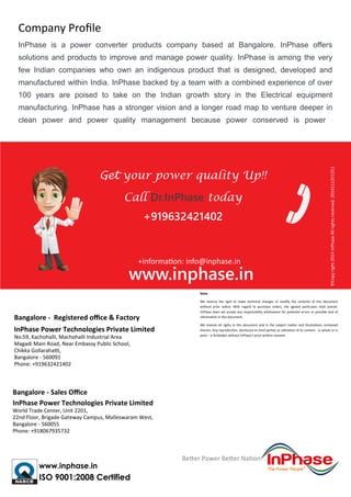 InPhase Power Complete Product Catalogue | PDF | Consumer Electronics | Technology & Computing