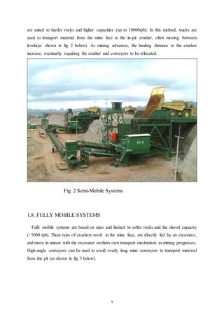 In pit crusher conveyour system | DOCX