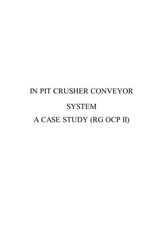 In pit crusher conveyour system | DOCX