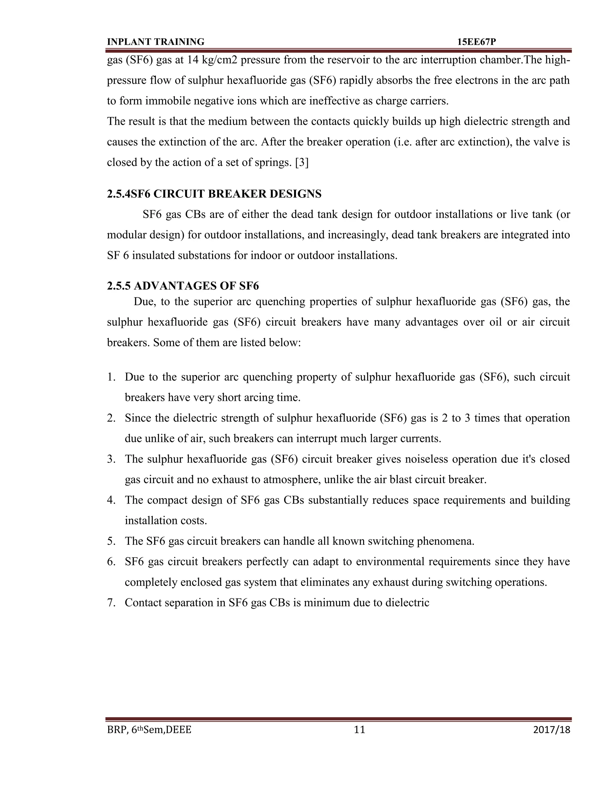Inplant training about 110kv/11kv substation | PDF