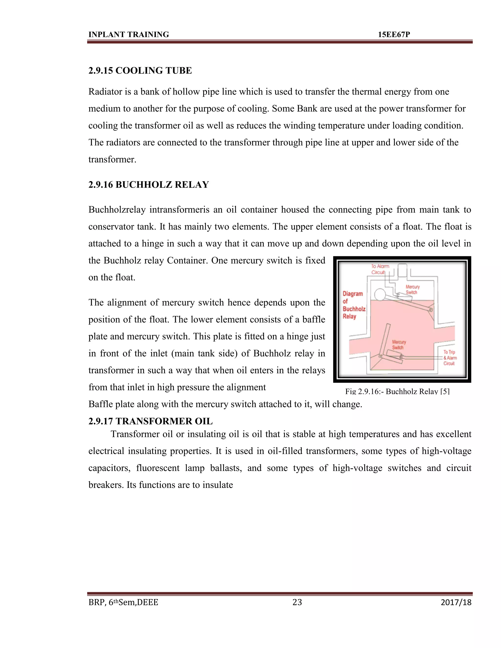 Inplant training about 110kv/11kv substation | PDF