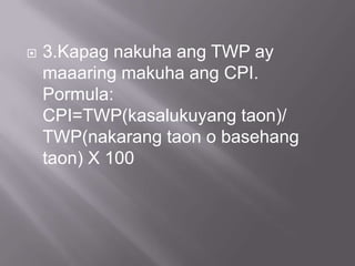 Inplation and cpi(ppt) 3rd q | PPTX