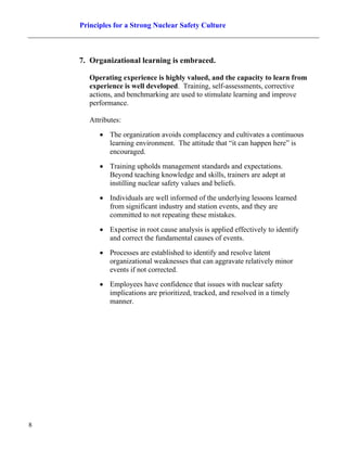 Inpo principles safetyculture | PDF