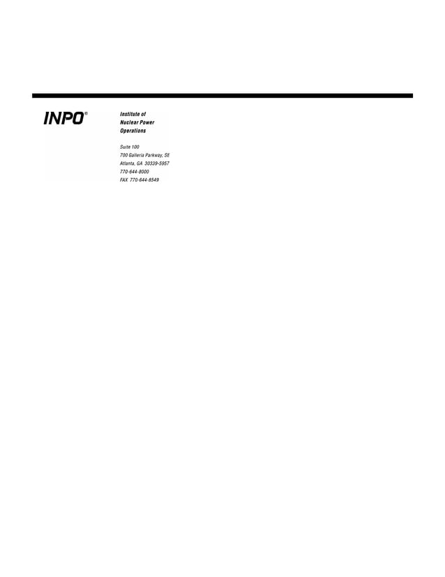 Inpo principles safetyculture | PDF