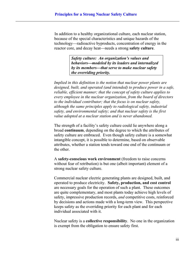 Inpo principles safetyculture | PDF