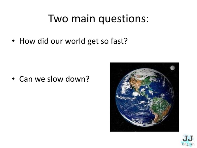 In Praise of Slowness - Summary and Conversation Lesson | PPTX