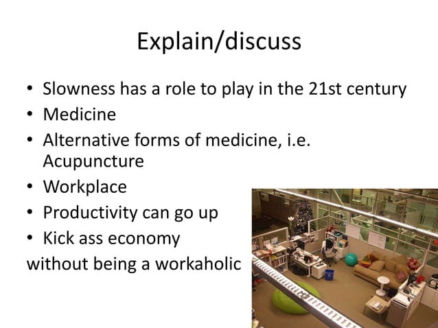 In Praise of Slowness - Summary and Conversation Lesson | PPTX